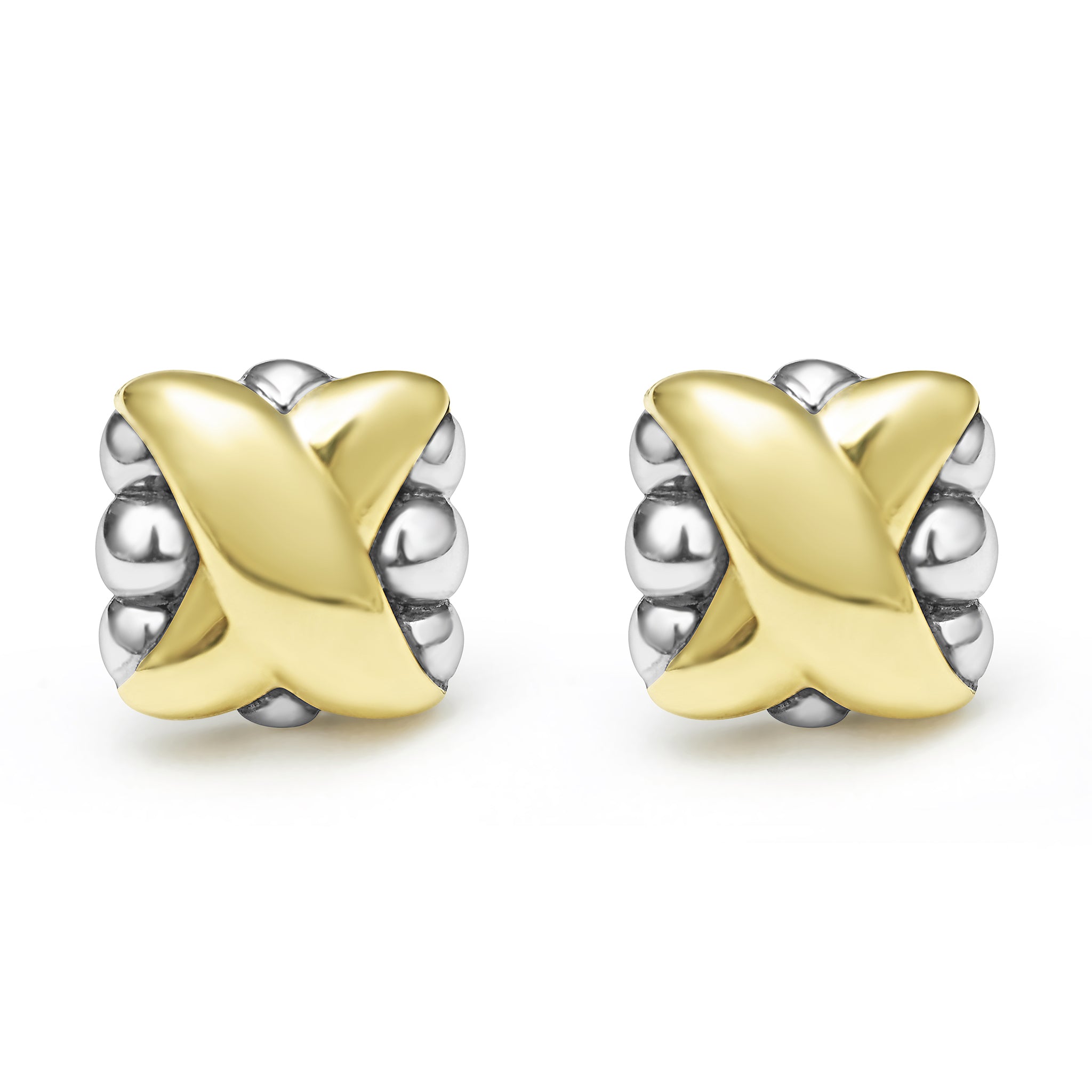 Two-Tone X Stud Earrings – Little Switzerland