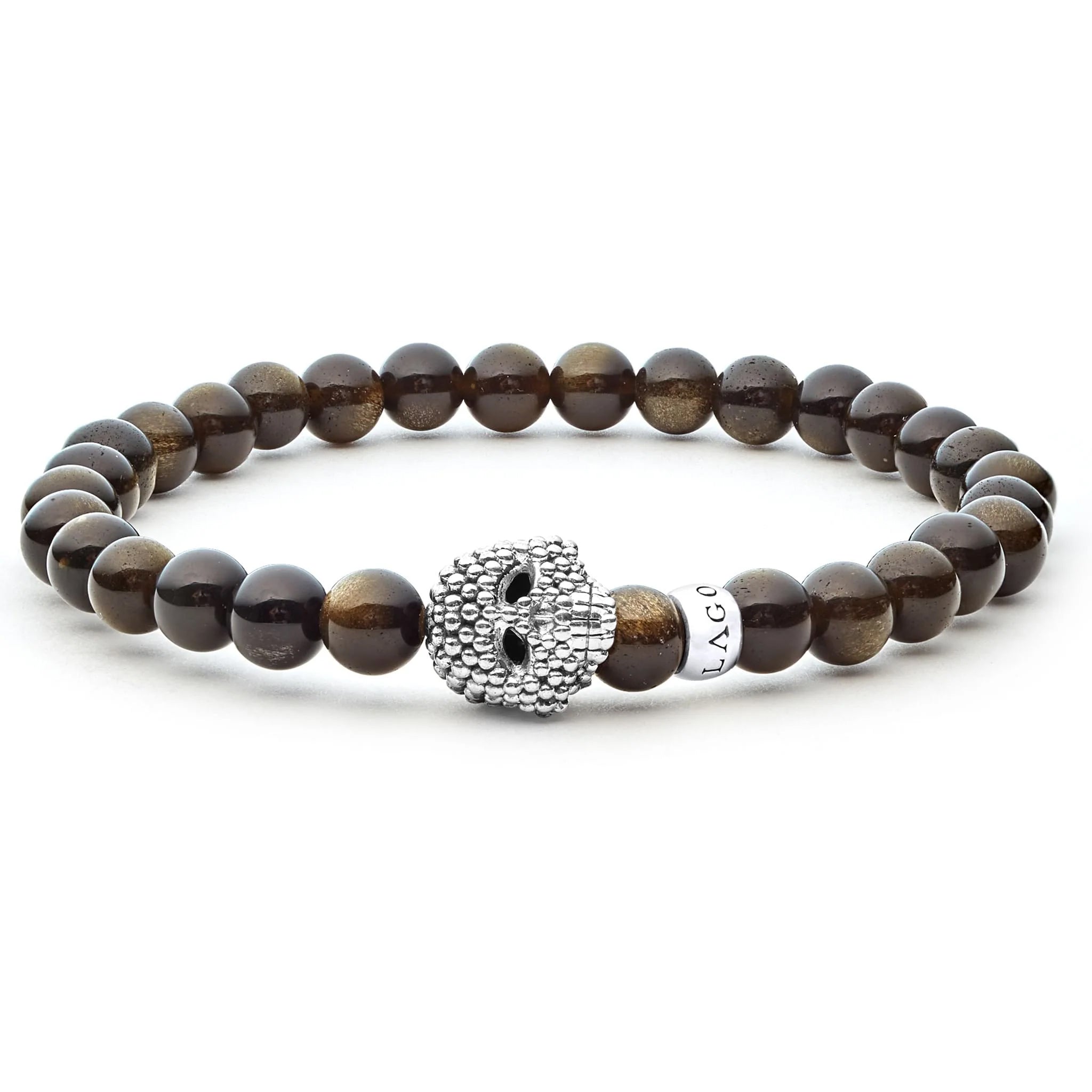 Anthem Golden Obsidian Skull Bracelet – Little Switzerland