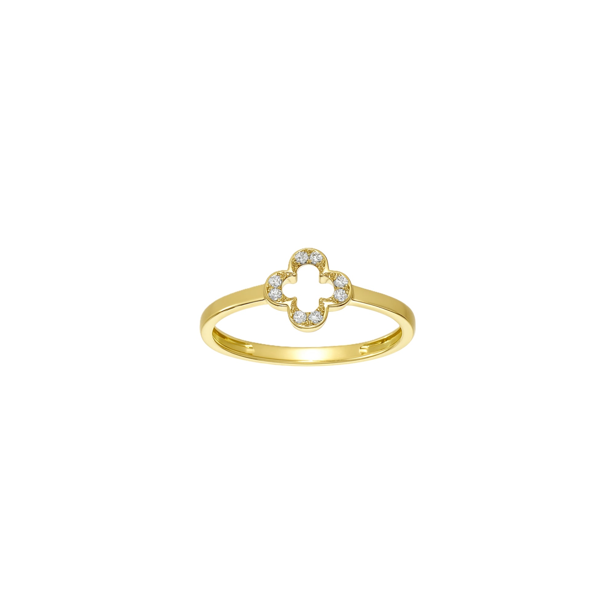 Clover Diamond Ring | Lab Grown Diamonds | 14Kt Gold – Little Switzerland