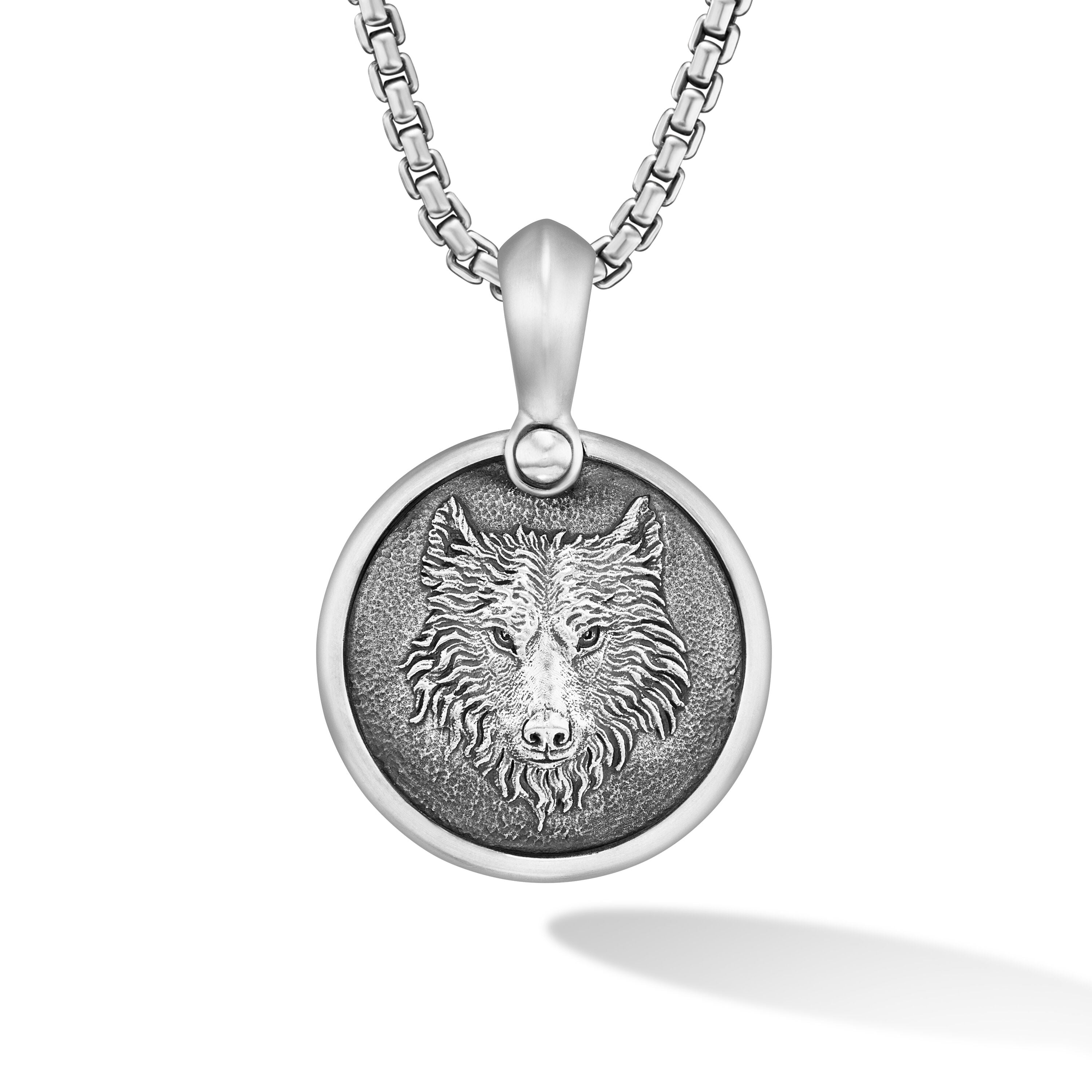 Petrvs® Wolf Amulet in Sterling Silver, 30.3mm – Little Switzerland