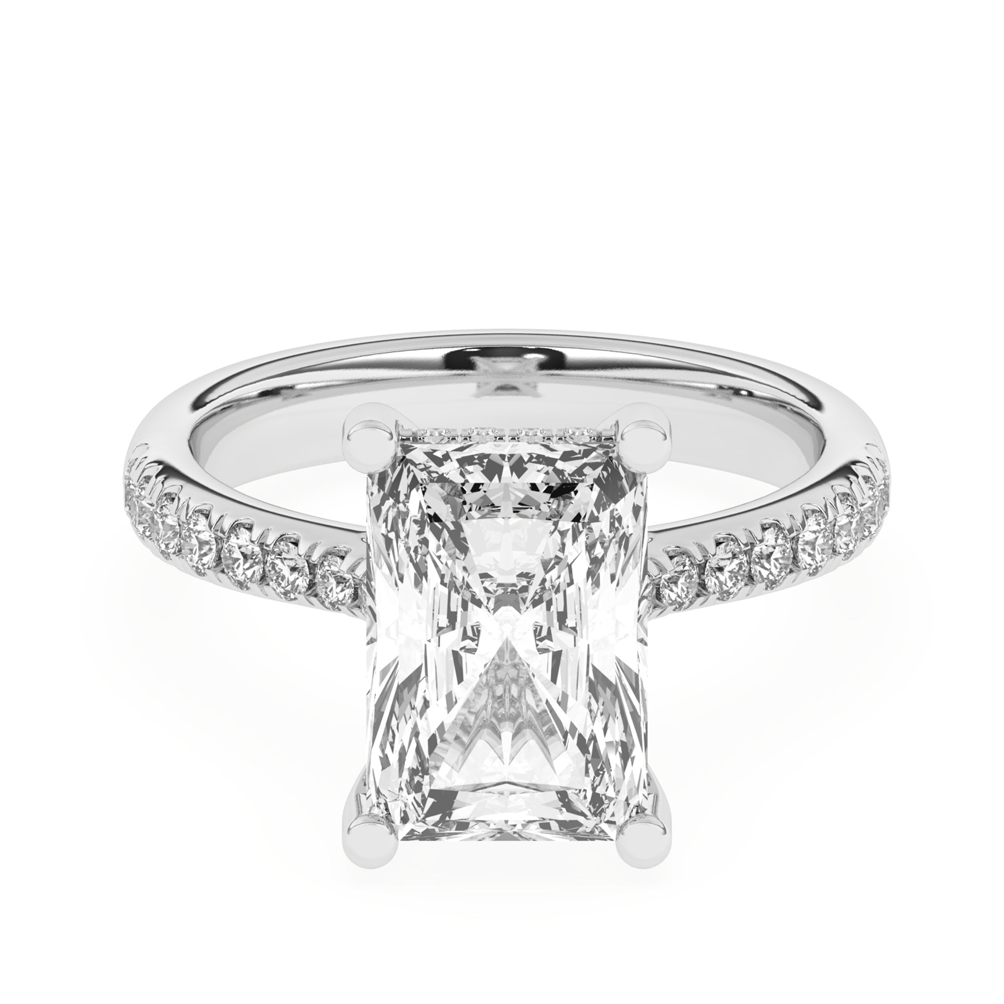 4.10 ct. Radiant Cut Lab-Created Diamond Ring – Little Switzerland